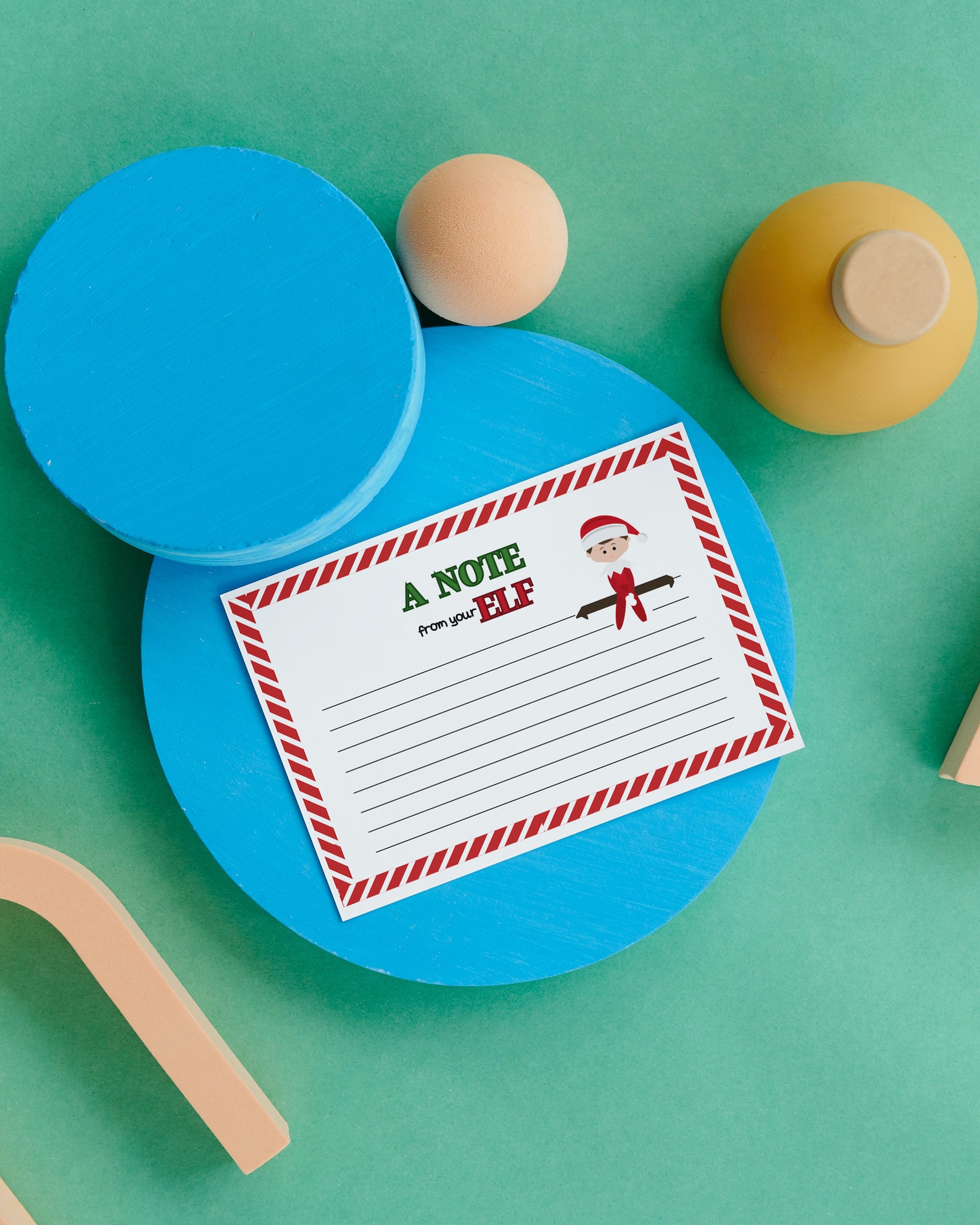 Elf Note Card Printable, Elf Note, Elf Blank Note Card, Printable Elf ...
