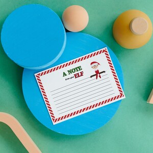 Elf Note Card Printable, Elf Note, Elf Blank Note Card, Printable Elf ...