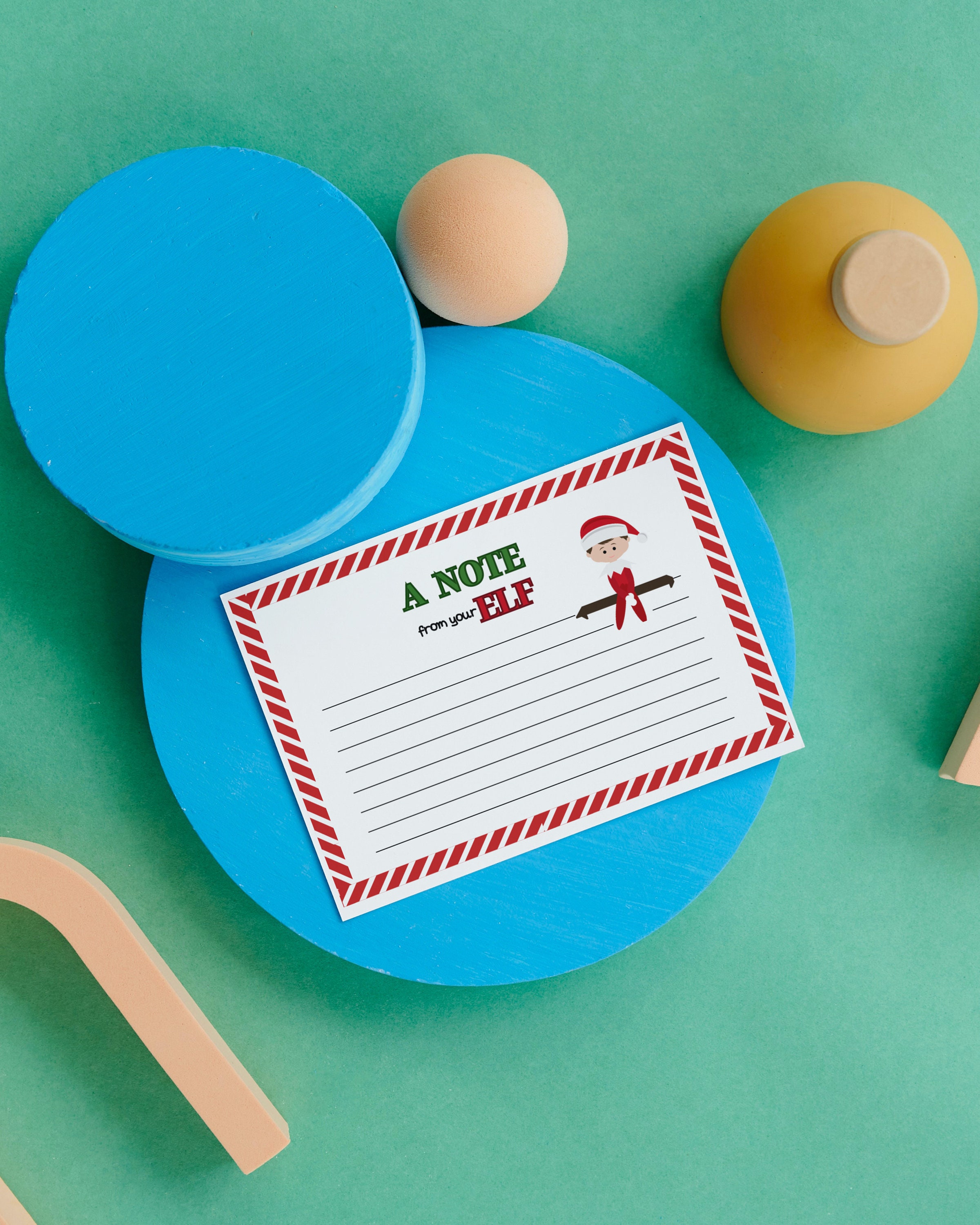 Elf Note Card Printable, Elf Note, Elf Blank Note Card, Printable Elf ...