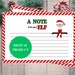 Elf Note Card Printable, Elf Note, Elf Blank Note Card, Printable Elf ...