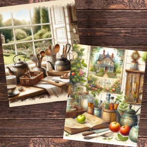 Antique Culinary Scrapbook Pages, Kitchen Ephemera for Food Lovers ...