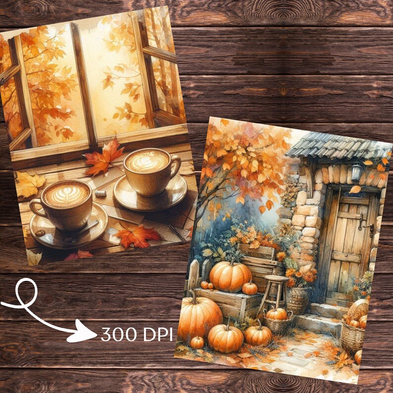 Autumn Junk Journal Kit, Vintage Fall Ephemera, Pumpkins Paper, Vintage ...