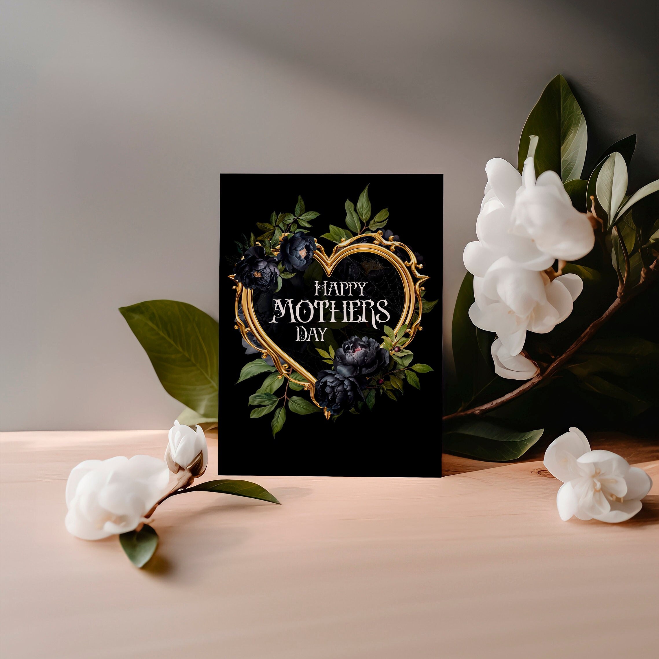 Gothic Goth for Mum Mothers Day Card Kids Alternative Tattoo Girl ...