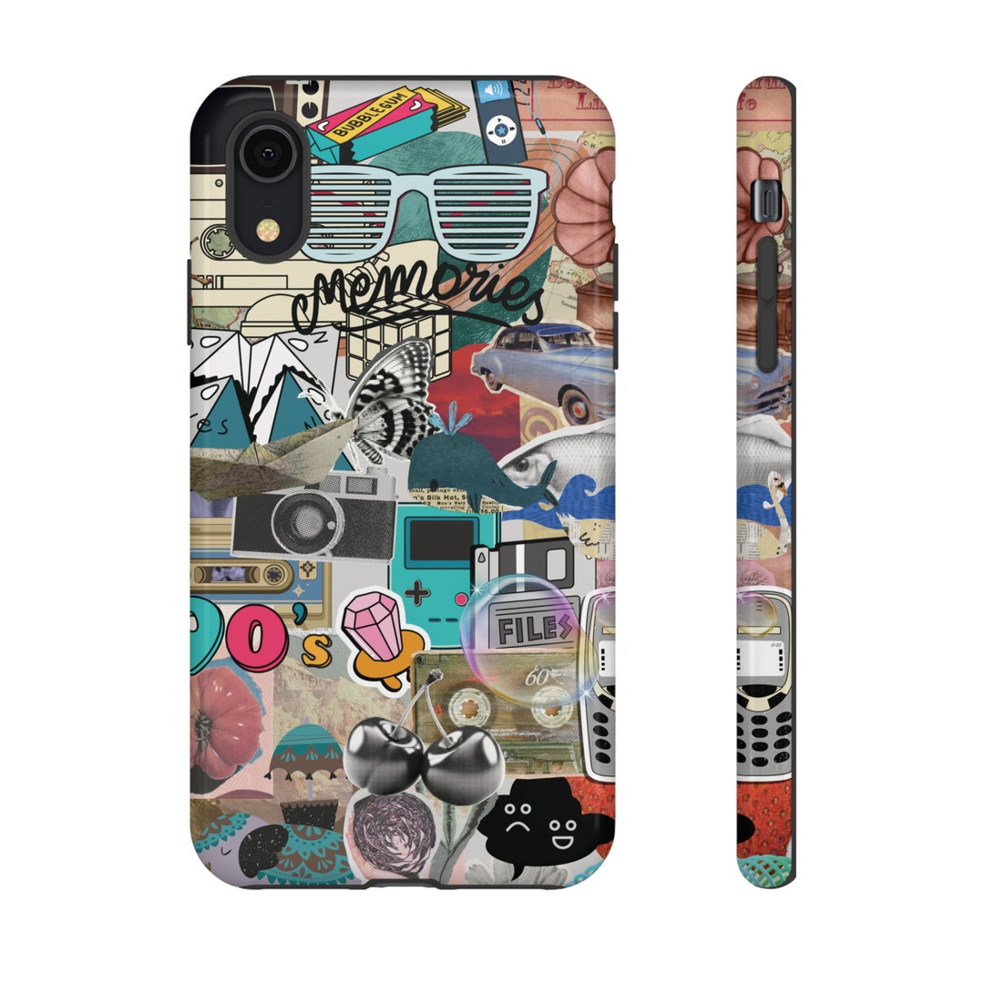 Collage Phone Case, Vintage 90s Kids , Scrapbook Nostalgia Aesthetic ...