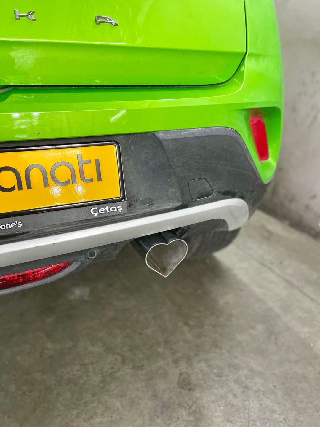 Heart Exhaust Tip 100 Mm Stainless Steel Chrome - Etsy