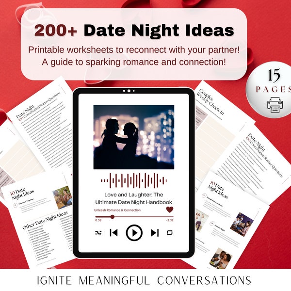Date Night Ideas L Relationship Worksheet Date Night Date Night Cards ...
