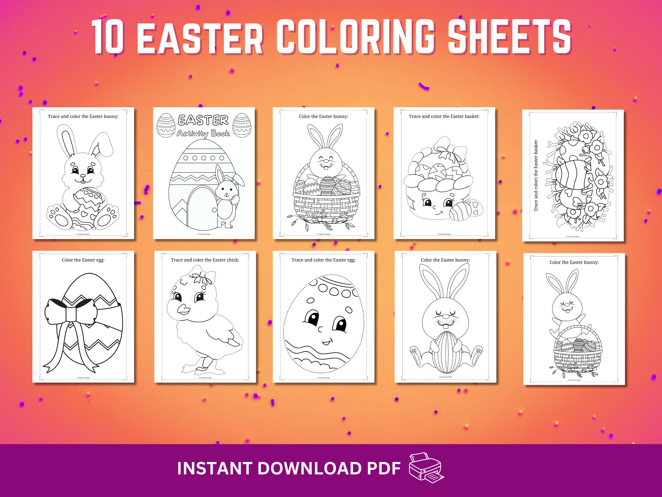 Easter Activity Worksheets, Printable Games, Activities, & Coloring ...