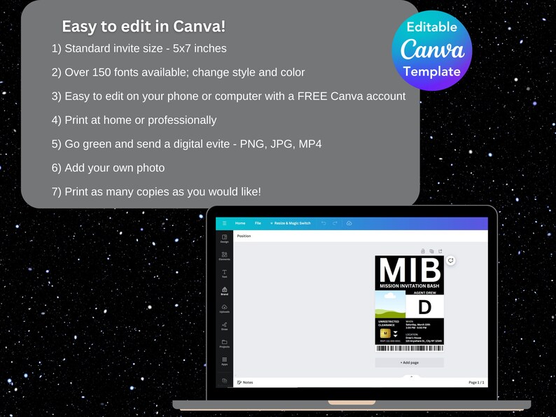 Personalized Men in Black International ID Badge, Mib Id, MIB Special ...