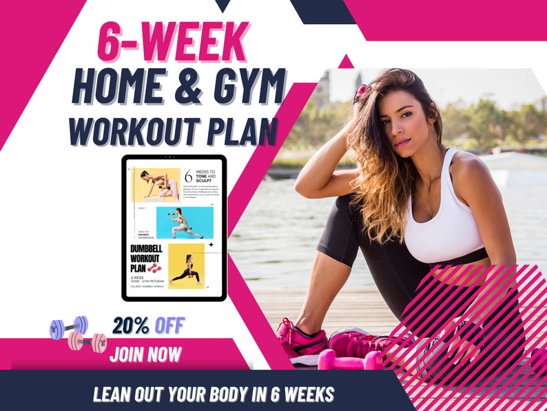 Workout Program | 6 Week Workout Program | Fitness Planner | Weight ...
