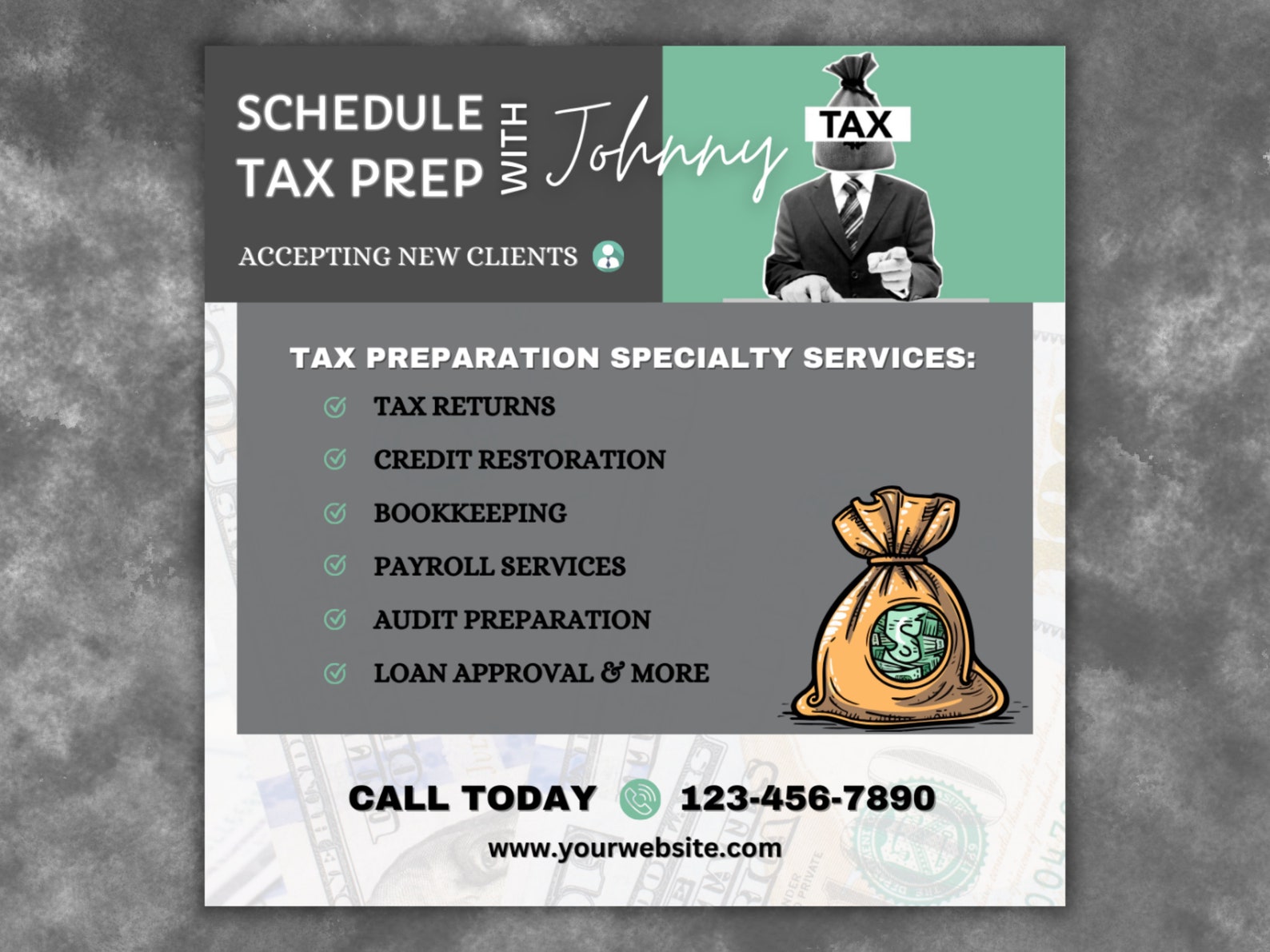 Tax Preparer | Tax Prep Flyer | Tax Season | Tax Prep Social Media ...