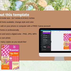 Editable Easter Invitation, Easter Egg Hunt Invitation, Easter Flyer, Easter Egg Hunt Bundle ...