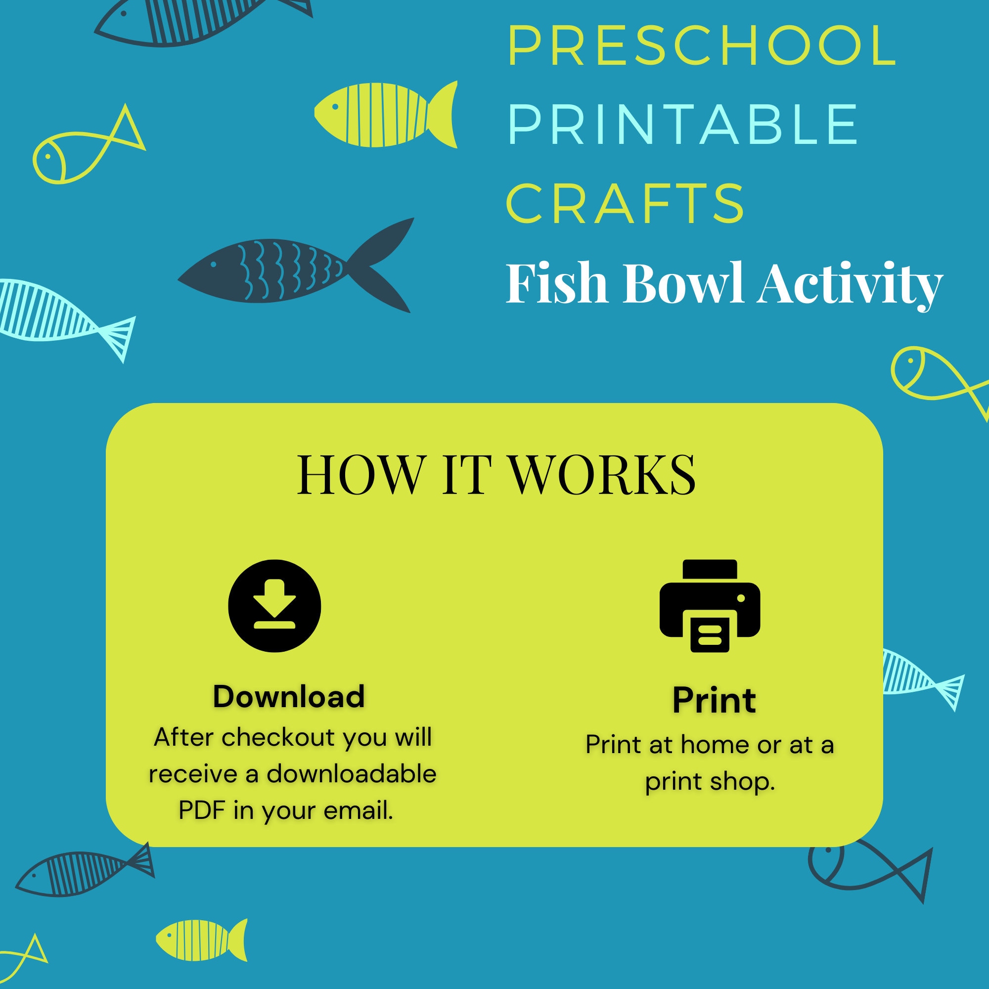 5 Minute Crafts, Coloring Pages, Preschool Kid Craft, Fish Bowl Craft ...