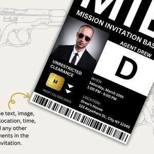 Personalized Men in Black International ID Badge, Mib Id, MIB Special ...