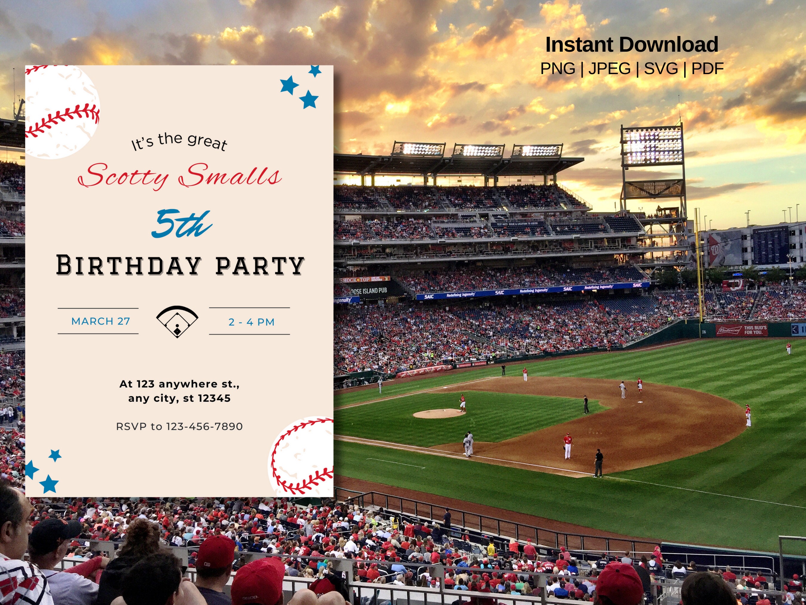 Baseball Invitation Template, Baseball Invite, Sports Invitation ...