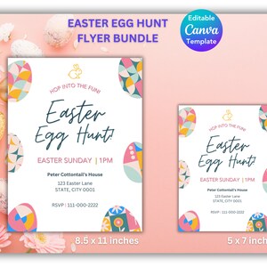 Editable Easter Egg Hunt Invitation | Easter Egg Hunt | Easter ...