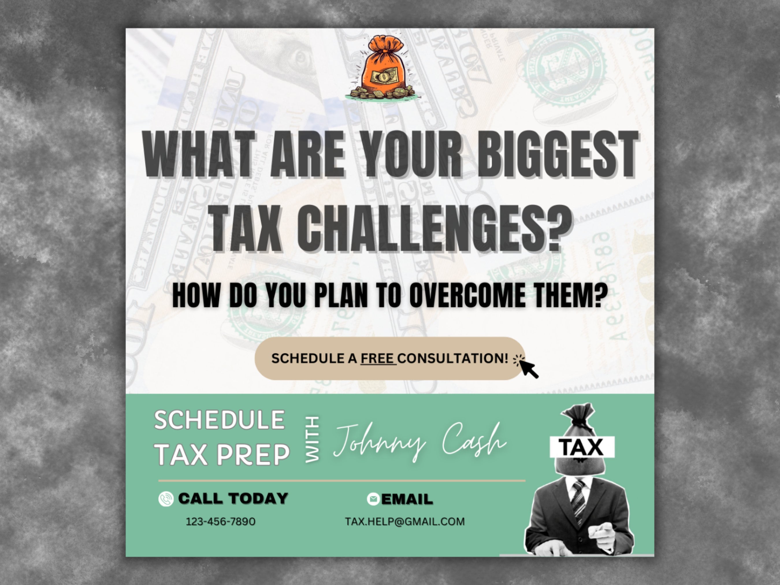 Tax Preparer | Tax Prep Flyer | Tax Season | Tax Prep Social Media ...