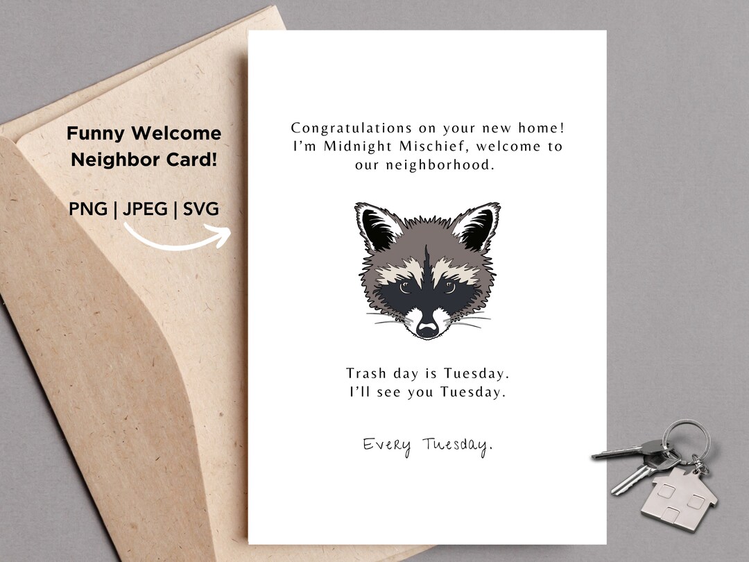 Youre Welcome | Quotes About Life | Welcome Neighbors Greeting Card ...