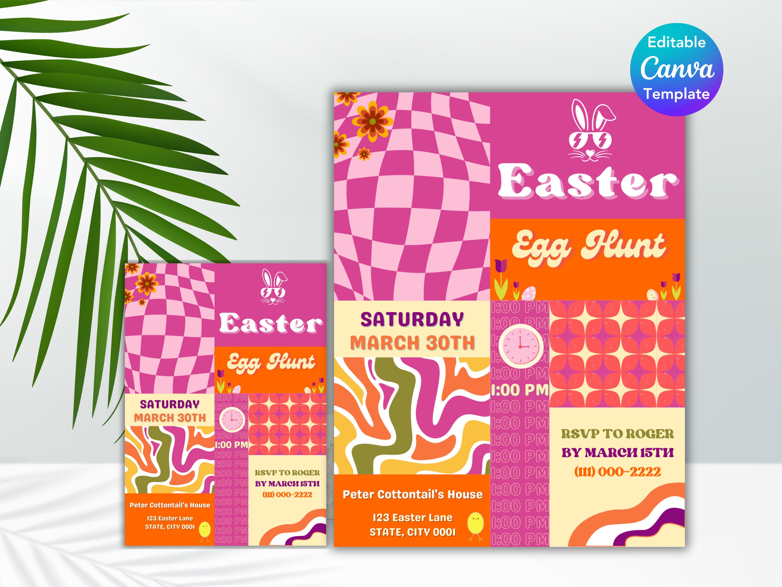 Editable Easter Invitation, Easter Egg Hunt Invitation, Easter Flyer, Easter Egg Hunt Bundle ...