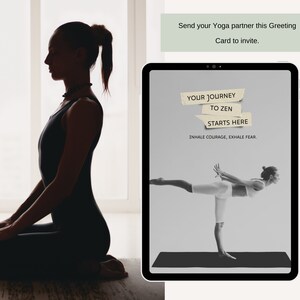 Yoga Greeting Cards | Yoga Pose Card | Yoga Card | Yoga Art |yogi ...