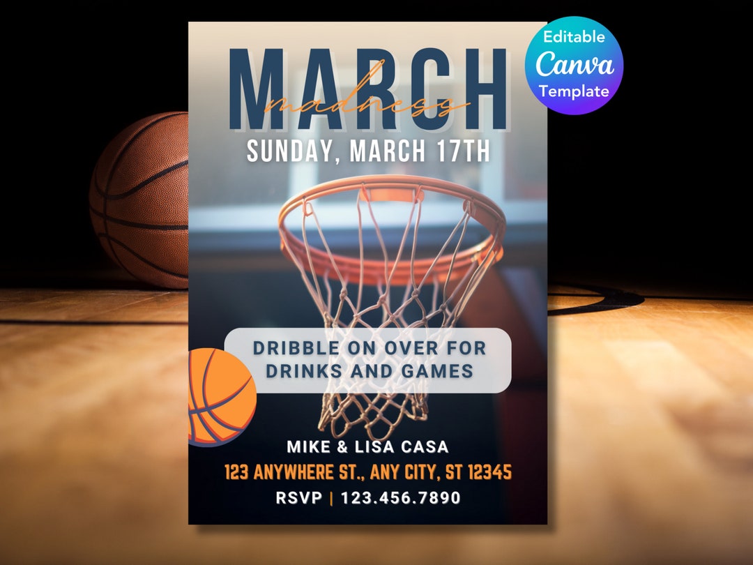 March Madness 2024 NCAA Basketball Basketball Party Basketball Picture ...