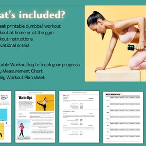 Workout Program | 6 Week Workout Program | Fitness Planner | Weight ...