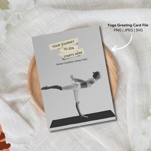 Yoga Greeting Cards | Yoga Pose Card | Yoga Card | Yoga Art |yogi ...