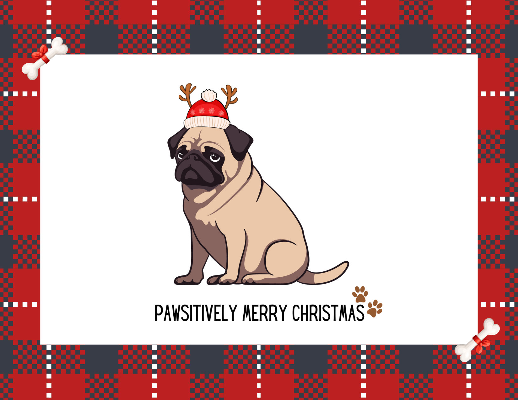 DIY Printable Canva Template, 5 Minute Crafts, Pug Card, Pug SVG ...