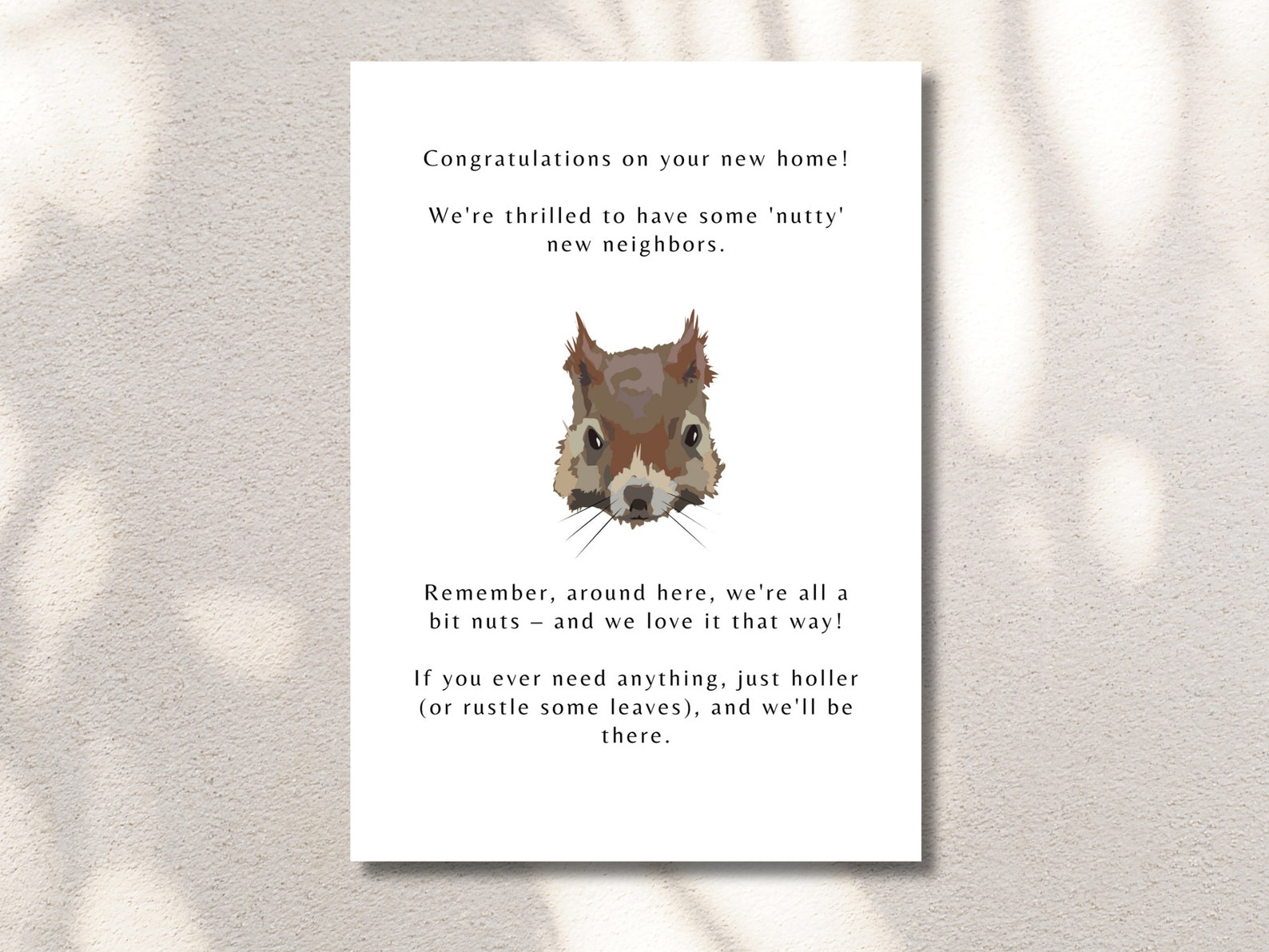 Printable New Neighbor Card | Welcome Neighbors Greeting Card | Moving ...