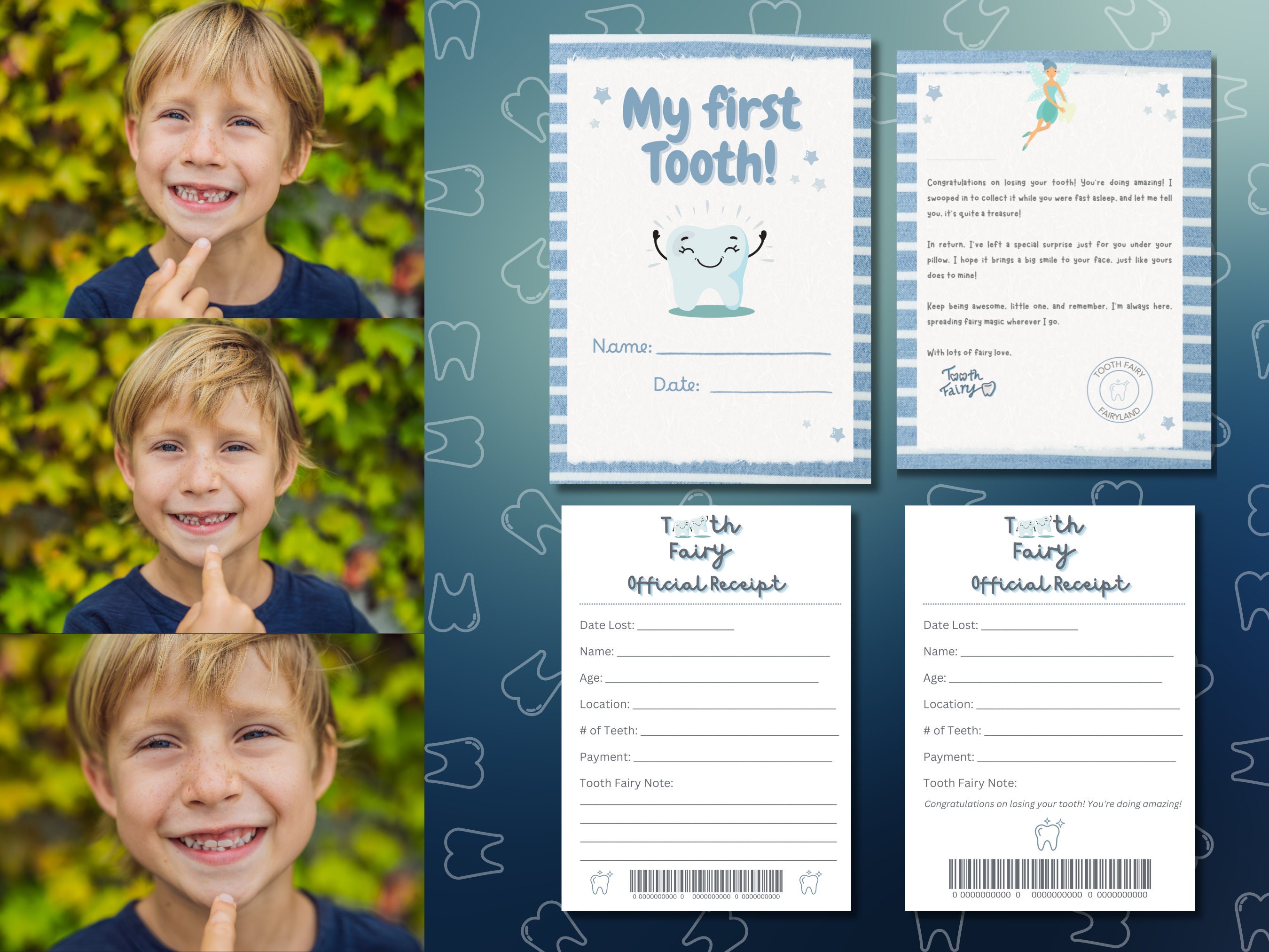 My First Tooth | Tooth Fairy Letter | Tooth Fairy | Fairy Letter ...