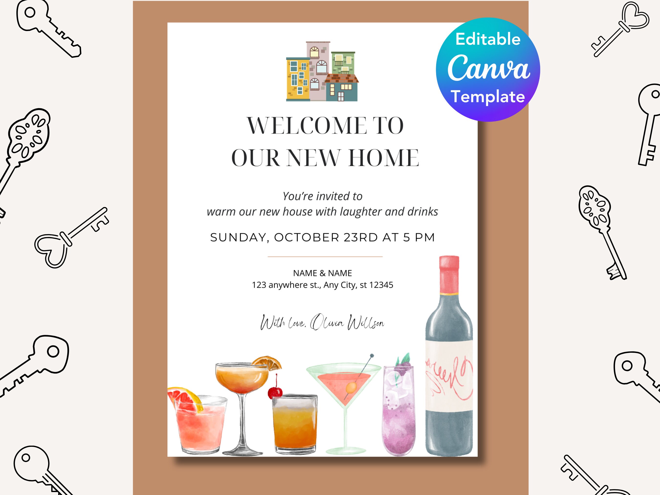 Housewarming Invitation | Housewarming | Moving in Together | Moving ...