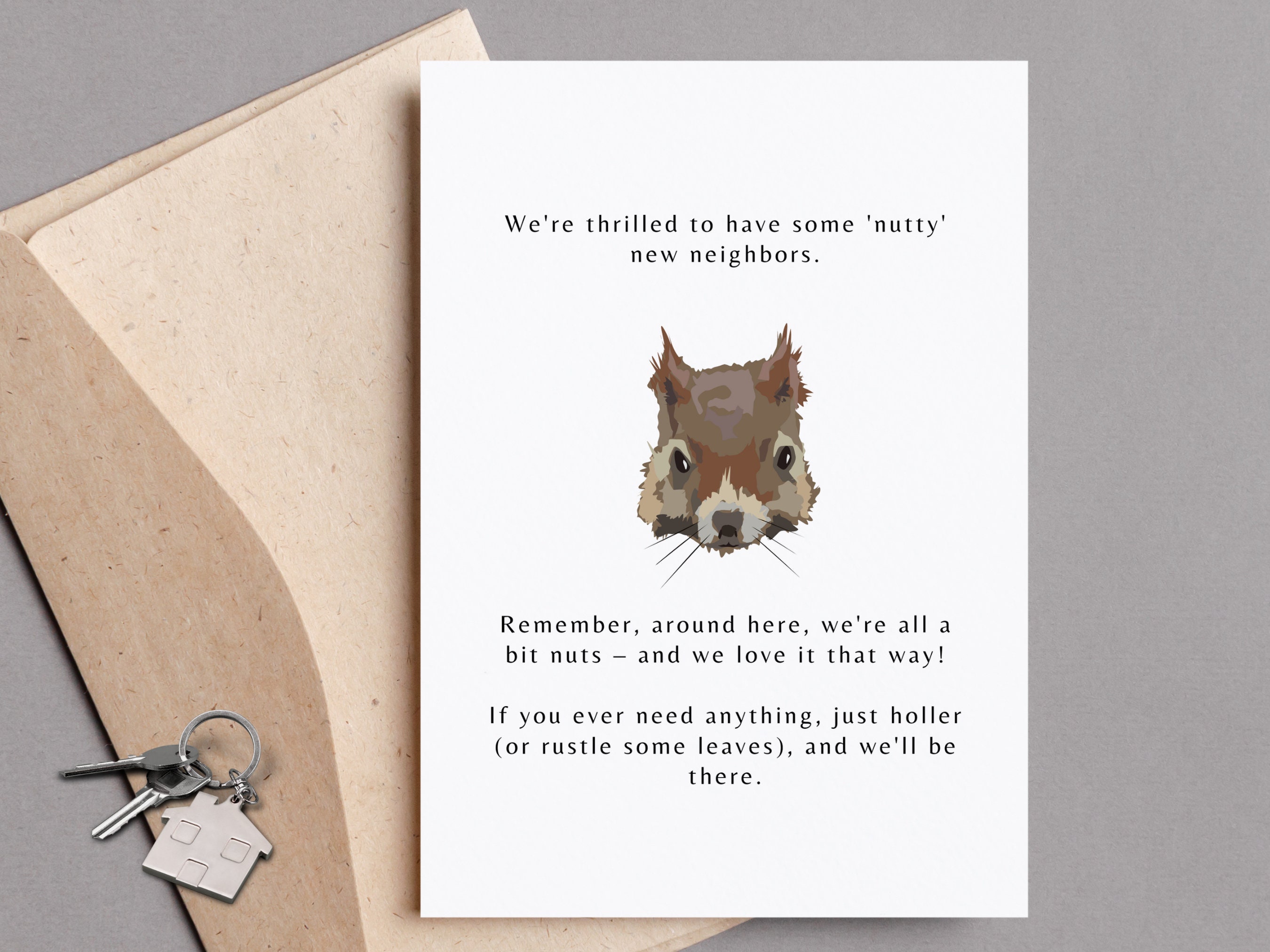 Printable New Neighbor Card | Welcome Neighbors Greeting Card | Moving ...