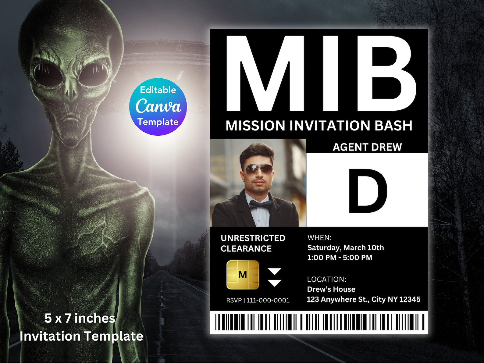 Personalized Men in Black International ID Badge, Mib Id, MIB Special ...