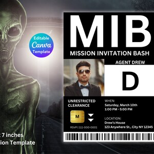 Personalized Men in Black International ID Badge, Mib Id, MIB Special ...