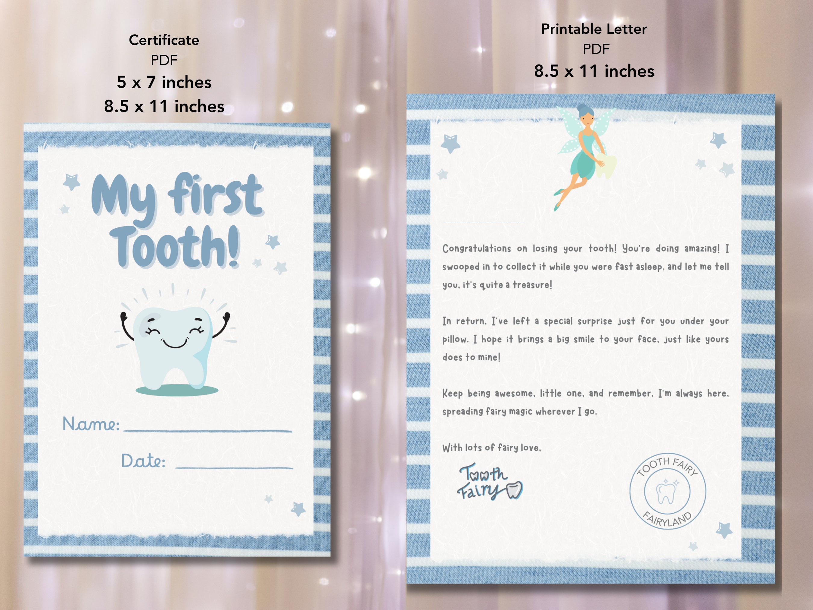 My First Tooth | Tooth Fairy Letter | Tooth Fairy | Fairy Letter ...