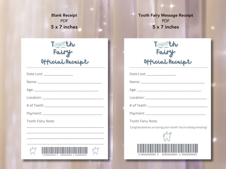 My First Tooth | Tooth Fairy Letter | Tooth Fairy | Fairy Letter ...