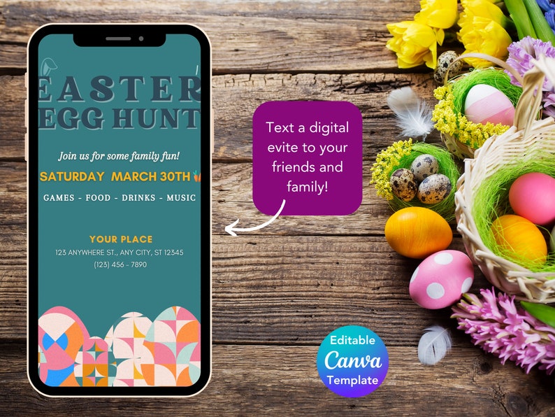 Easter Egg Hunt Flyer | Easter Egg Hunt Bundle | Egg Hunt Flyer ...