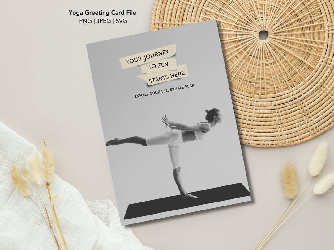 Yoga Greeting Cards | Yoga Pose Card | Yoga Card | Yoga Art |yogi ...