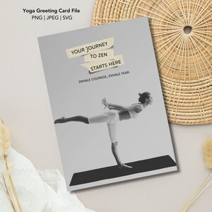 Yoga Greeting Cards | Yoga Pose Card | Yoga Card | Yoga Art |yogi ...