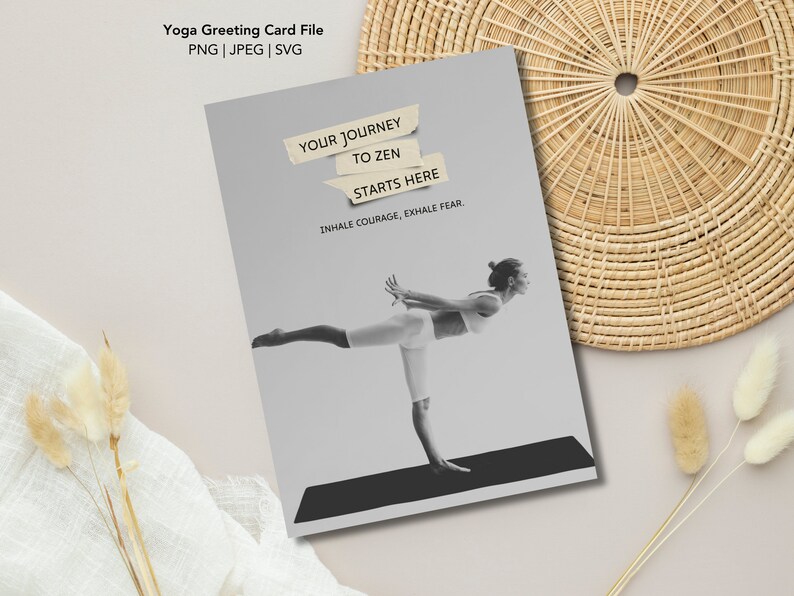 Yoga Greeting Cards | Yoga Pose Card | Yoga Card | Yoga Art |yogi ...