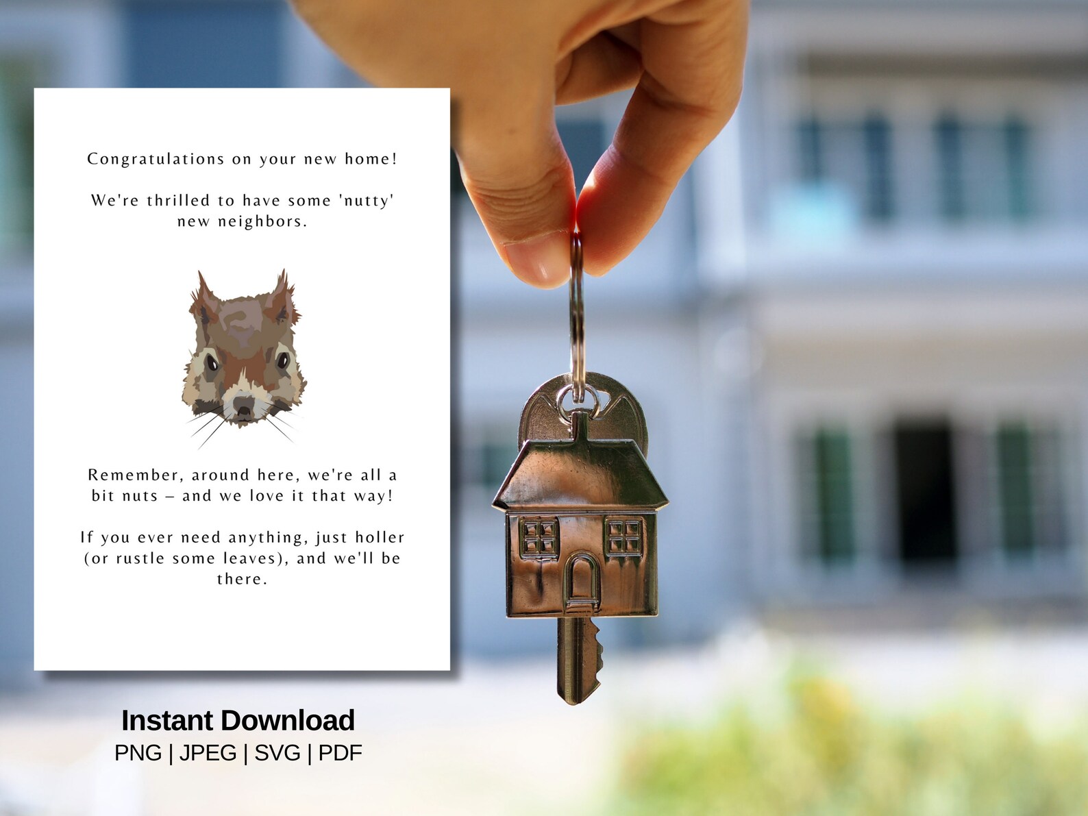 Printable New Neighbor Card | Welcome Neighbors Greeting Card | Moving ...