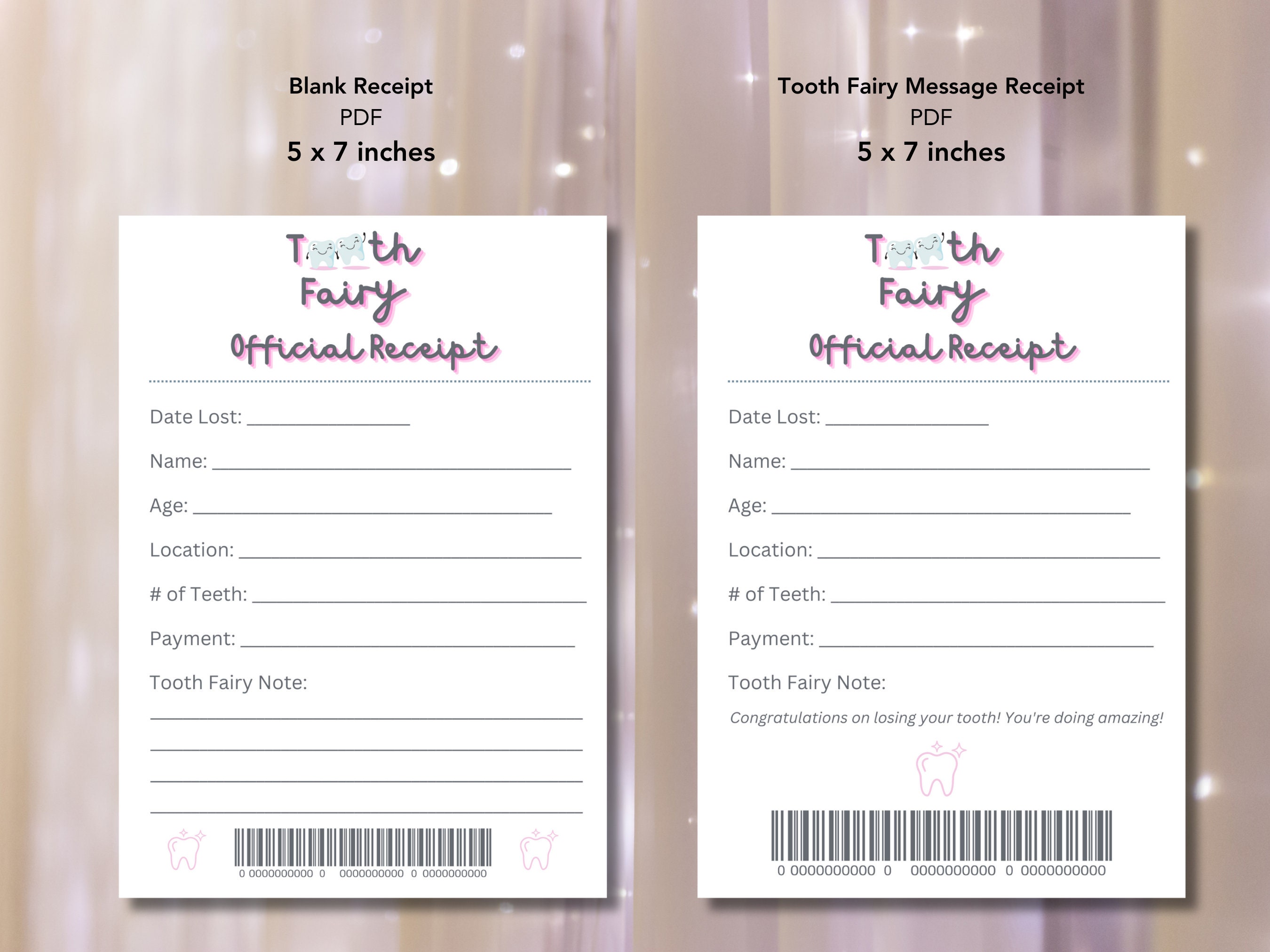 My First Tooth Tooth Fairy Letter 5 Minute Crafts My First Tooth Tooth ...