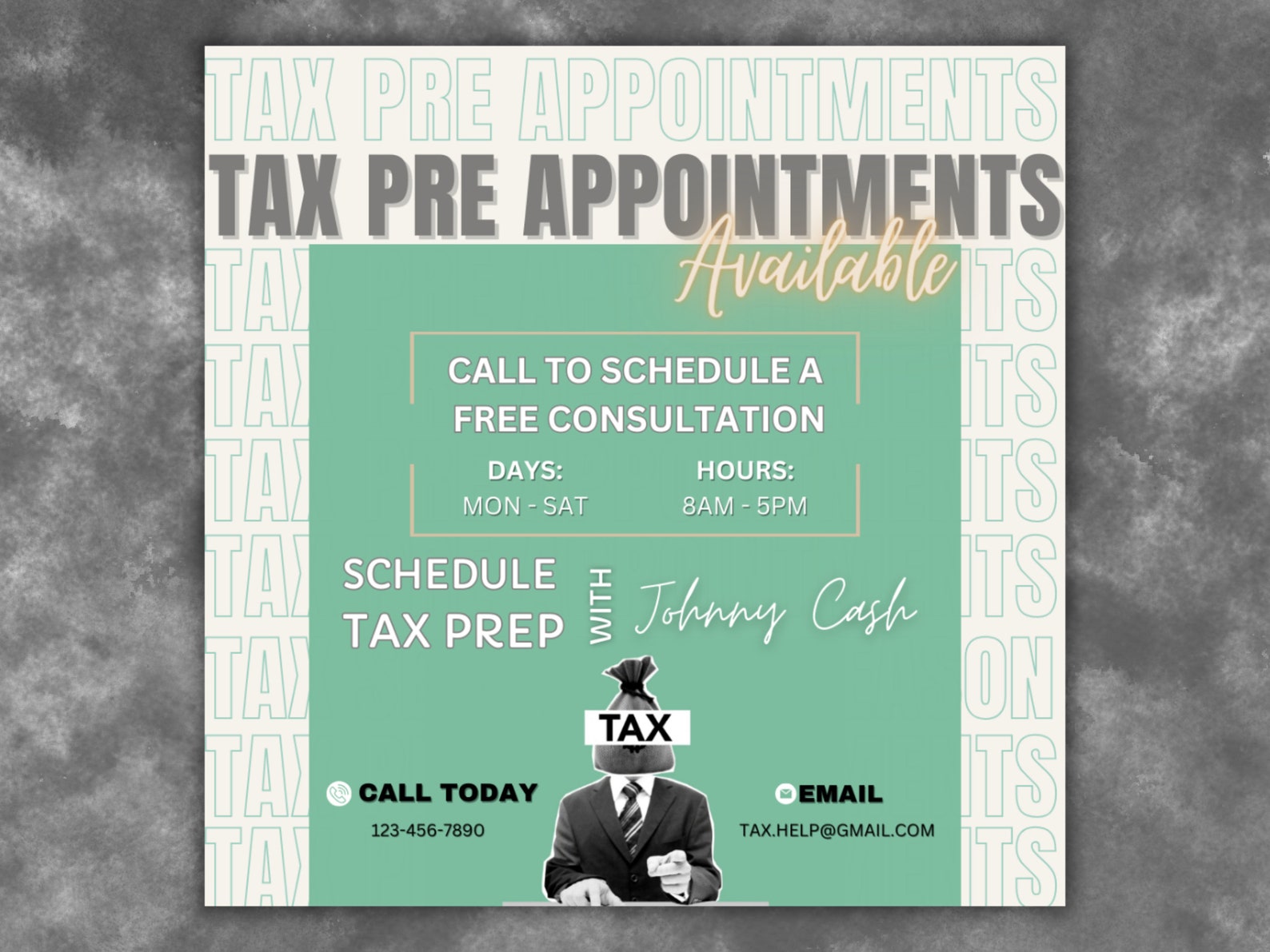 Tax Preparer | Tax Prep Flyer | Tax Season | Tax Prep Social Media ...