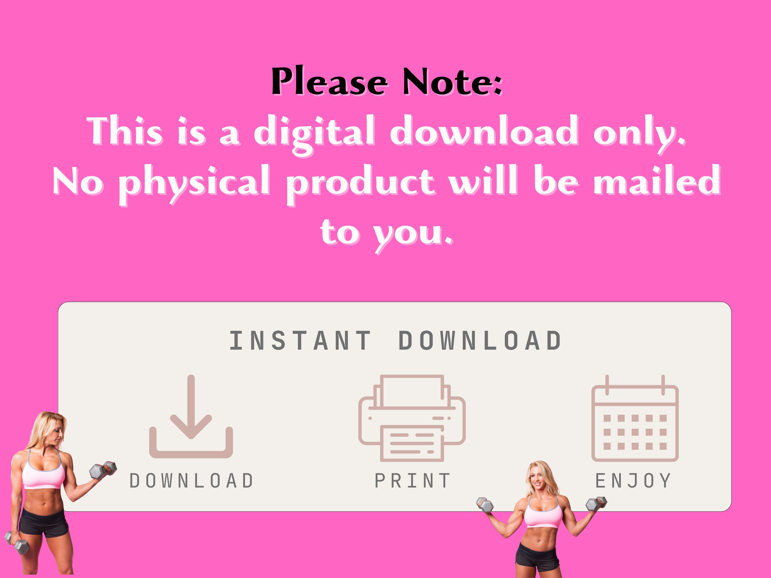 Workout Program | 6 Week Workout Program | Fitness Planner | Weight ...