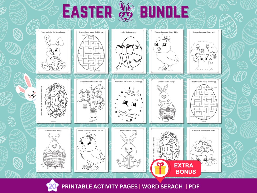 Easter Activity Worksheets, Printable Games, Activities, & Coloring ...