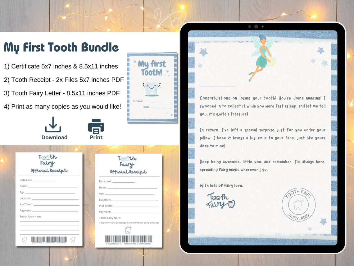 My First Tooth Tooth Fairy Letter Tooth Fairy Fairy Letter Tooth ...