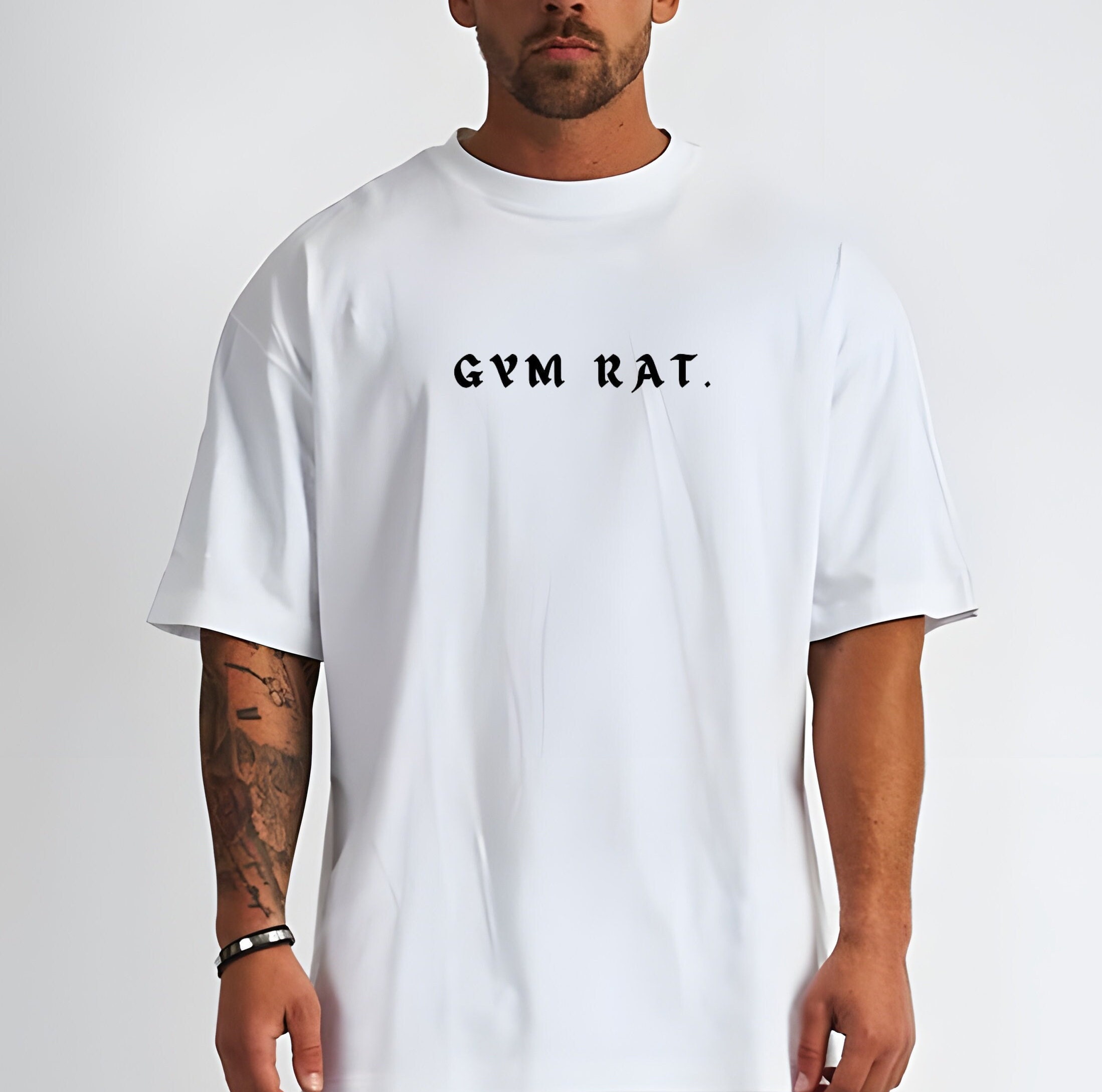 Gym Rat Tshirt Oversized Gym Tshirt for Men and Women Moisture Wicking ...