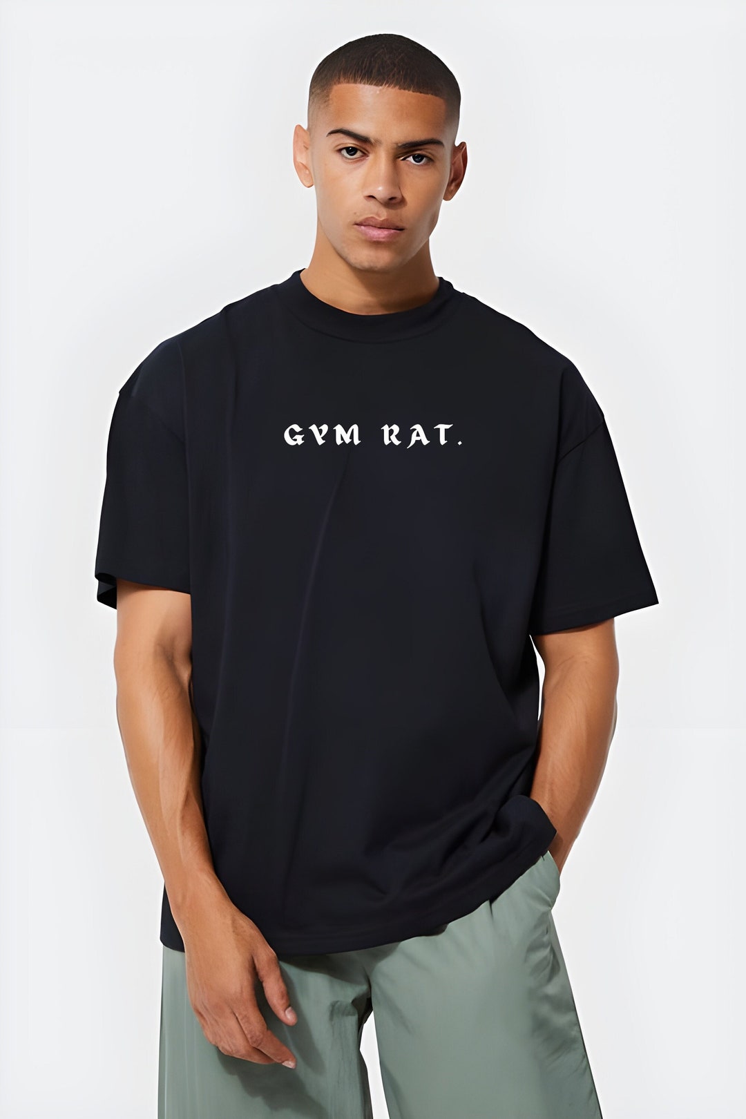 Gym Rat Tshirt Oversized Gym Tshirt for Men and Women Moisture Wicking ...