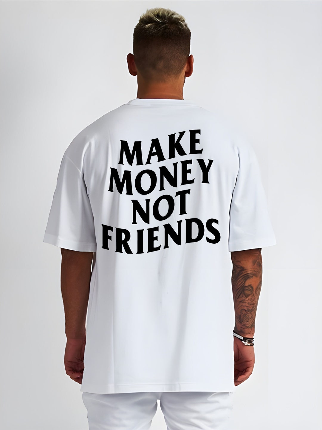 Make Money Not Friends Tshirt Oversized Gym Tshirt for Men and Women ...