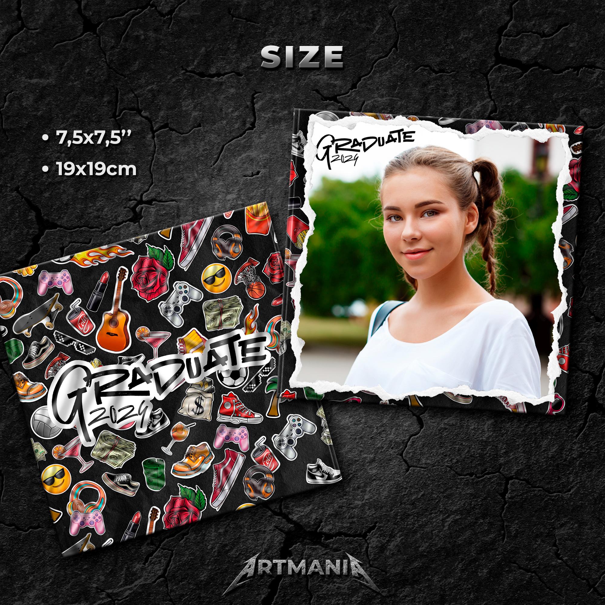 Senior Album Template. Graduation Photo Book Template. School Years ...