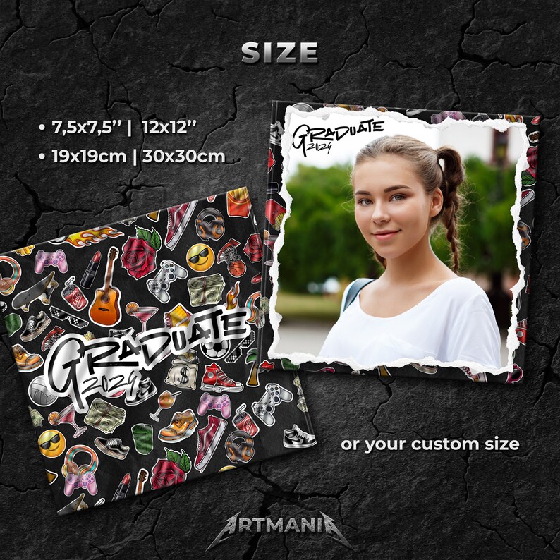 Personalized Graduation Album. Printable Senior School Years Photo Book ...